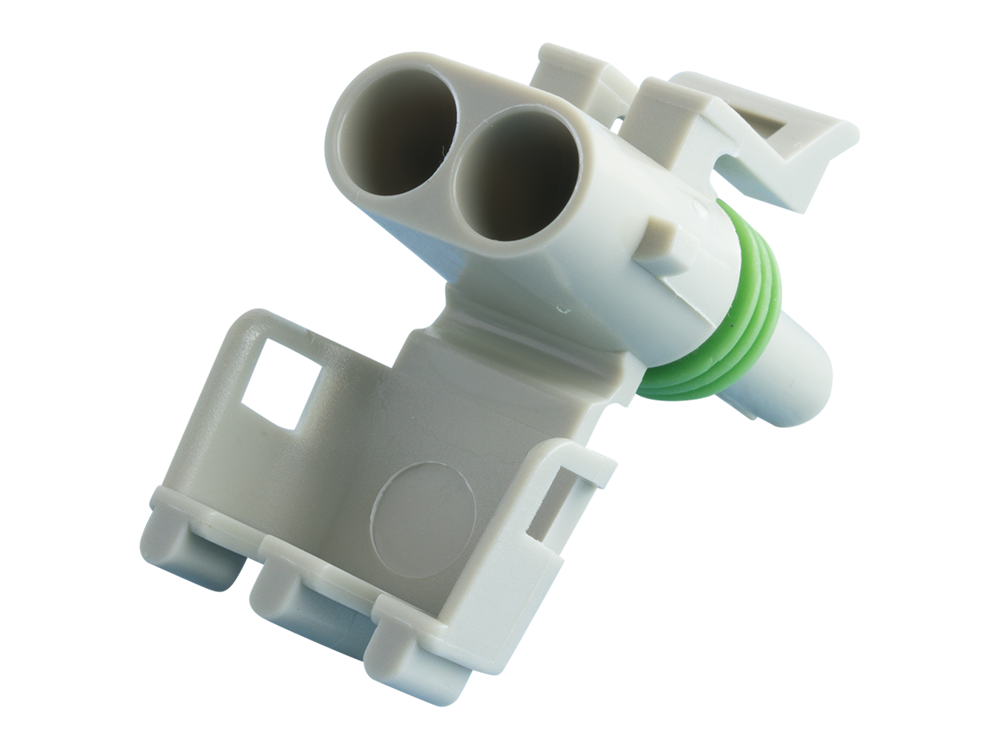 Delphi 2 Way Light Gray Weather Pack Tower Sealed Female Connector ...